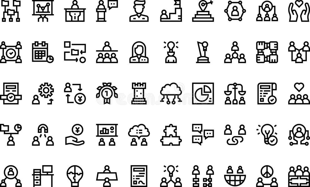 Collaboration Icons High-Quality Vector Icons Collection with Editable ...