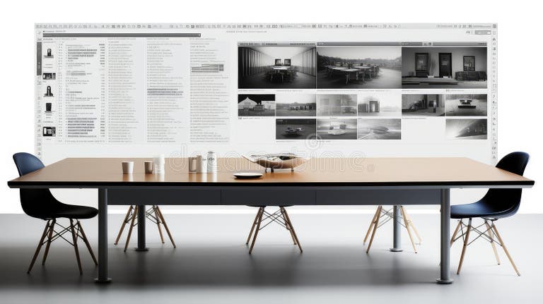 Collaboration Indesign Table Stock Illustration - Illustration of ...