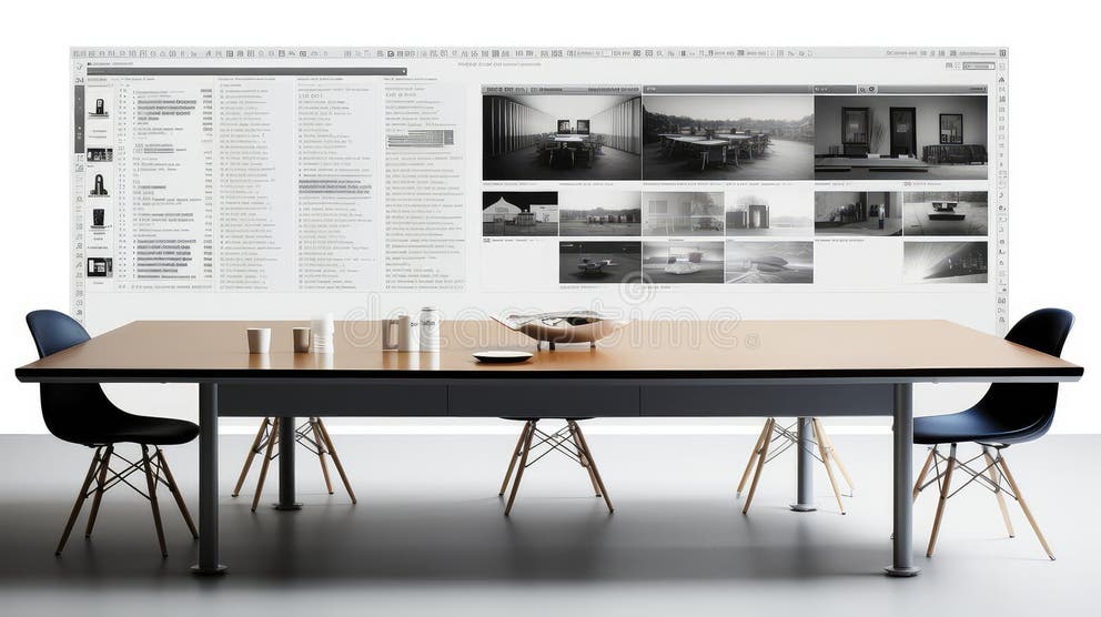 Collaboration Indesign Table Stock Illustration - Illustration of ...