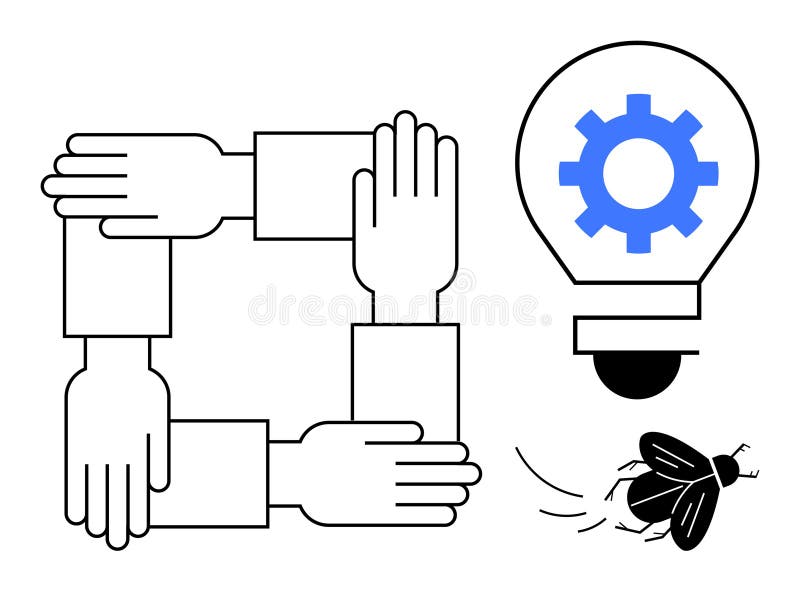 Collaboration, Innovation, and Problem-Solving Concepts with Teamwork and Creative Solutions ...