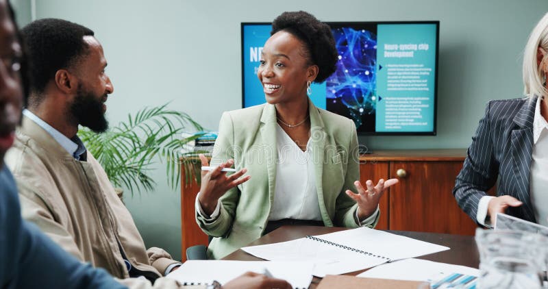 Collaboration, Meeting and Planning with Business People in Office for ...