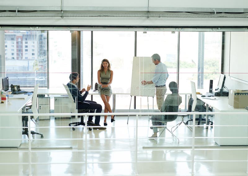 Collaboration, Meeting and Question with Business People in Office ...