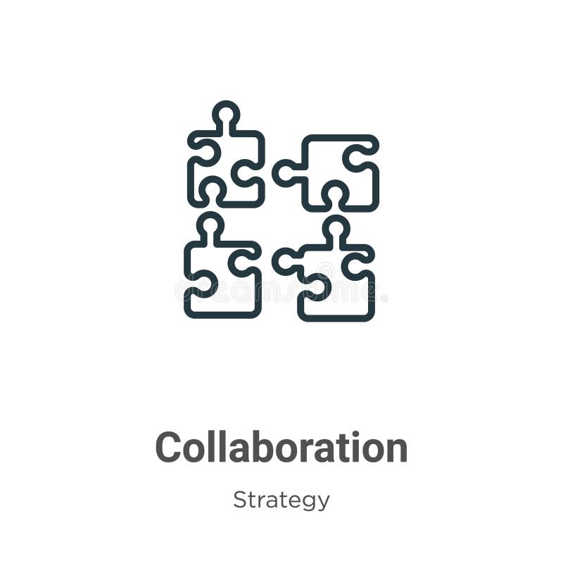 Collaboration Vector Icon on White Background. Flat Vector ... Collaboration Vector Icon on White Background. Flat Vector ...