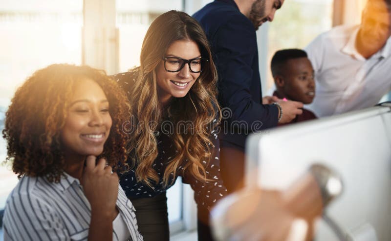 Collaboration Produces Better Outcomes. Two Designers Working Together ...