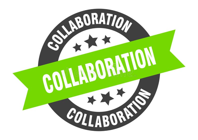 Collaboration ribbon. stock vector. Illustration of vector - 189719231