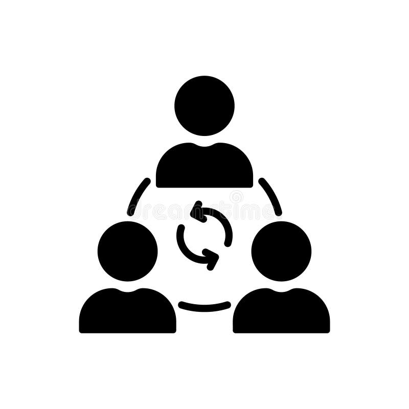 Collaboration Silhouette Icon. Group of People Community Team Work ... Collaboration Silhouette Icon. Group of People Community Team Work ...