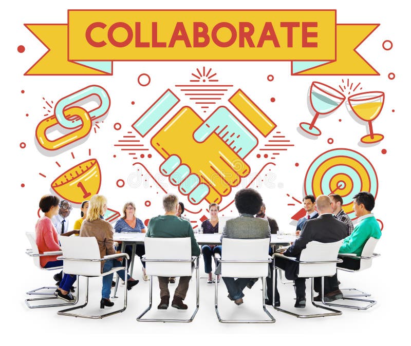 Collaboration Solution Partnership Cooperation Concept Stock Image ...