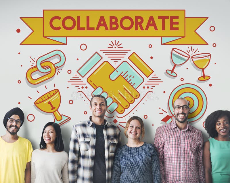 Collaboration Solution Partnership Cooperation Concept Stock Image ...