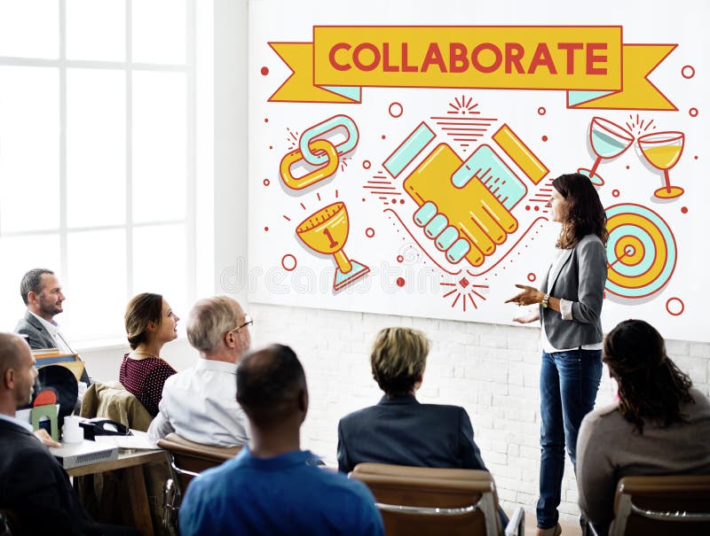 Collaboration Solution Partnership Cooperation Concept Stock Photo ...
