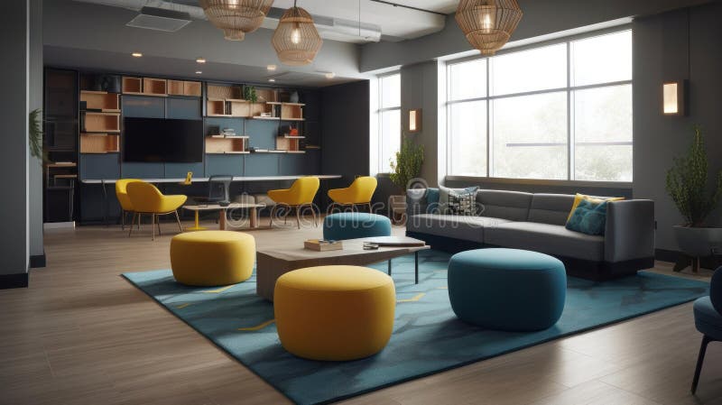 A Sleek and Modern Collaboration Space with a Mix of Formal and ...