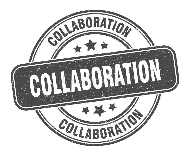Collaboration Stamp. Collaboration Round Grunge Sign Stock Vector ...