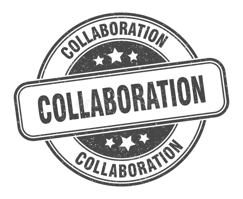 Collaboration Stamp. Collaboration Round Grunge Sign Stock Vector ...