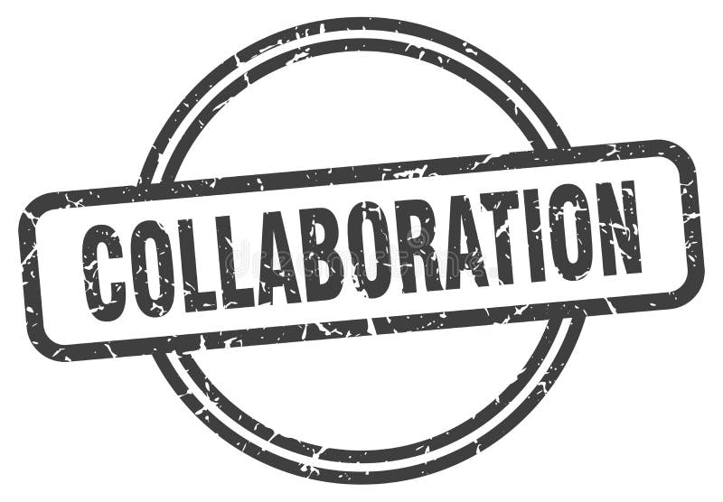 Collaboration Stamp. Collaboration Round Grunge Sign Stock Vector ...