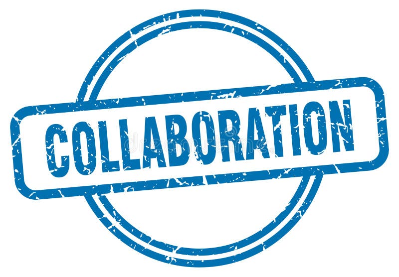 Collaboration Stamp. Collaboration Round Grunge Sign Stock Vector ...