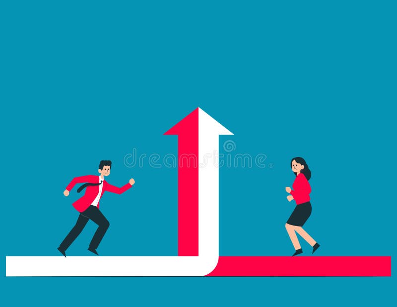 Collaboration Synergy Work To Growth Together. Partner Concept Stock ...