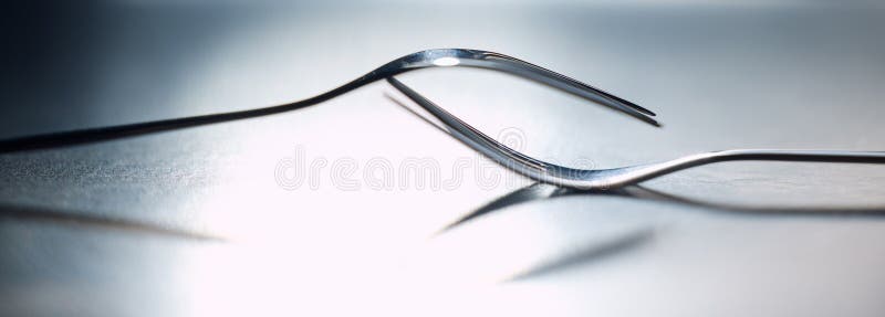 Collaboration, Teamwork and Balance with Two Fork Utensils Together in ...