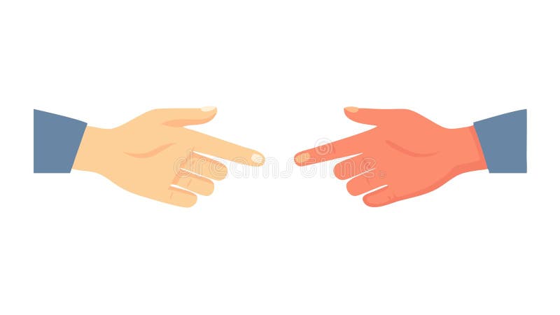 Collaboration, Teamwork, Mutual Agreement, Partnership Gesture, Vector ...