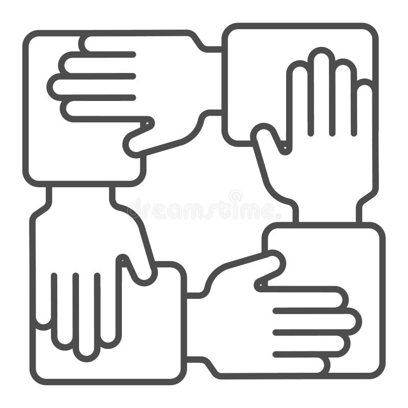 Collaboration Hands Circle Icon Stock Illustrations – 338 Collaboration ...