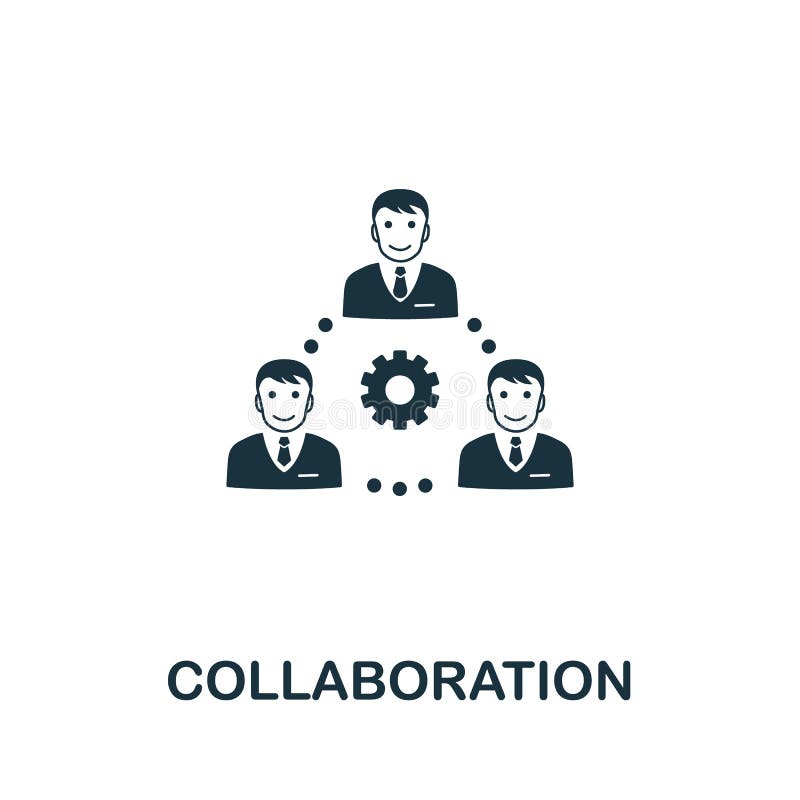 Collaboration Vector Icon Symbol. Creative Sign from Business ...