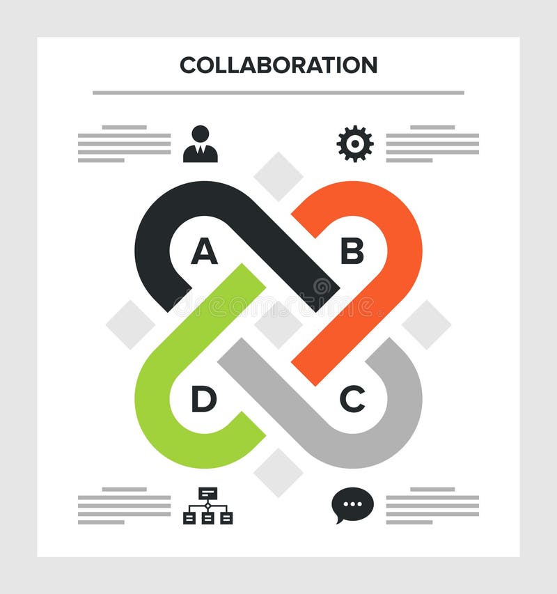 Collaboration Vector Illustration Concept Stock Vector - Illustration ...