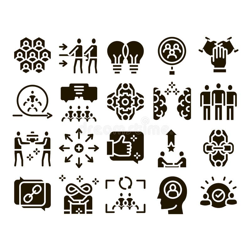 Collaboration Pictograms Stock Illustrations – 432 Collaboration ...