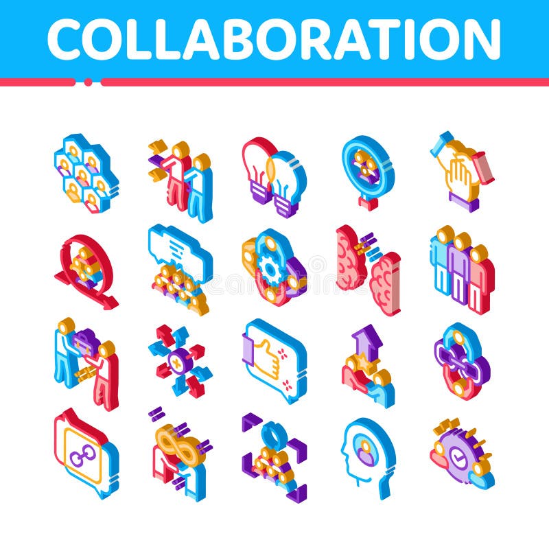 Collaboration Pictograms Stock Illustrations – 428 Collaboration ...