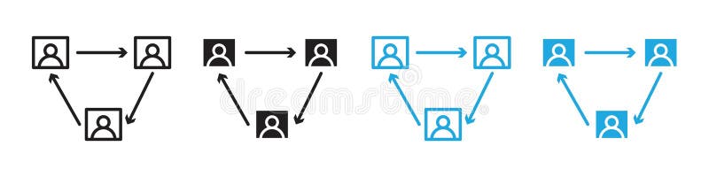 Collaborative Affiliate Program Icon for Networking and Growth Stock ...