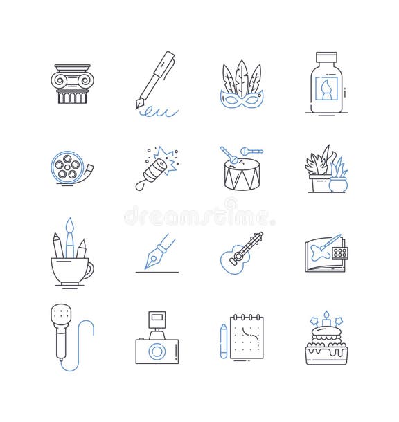 Collaborative Approach Line Icons Collection. Cooperation, Teamwork ...