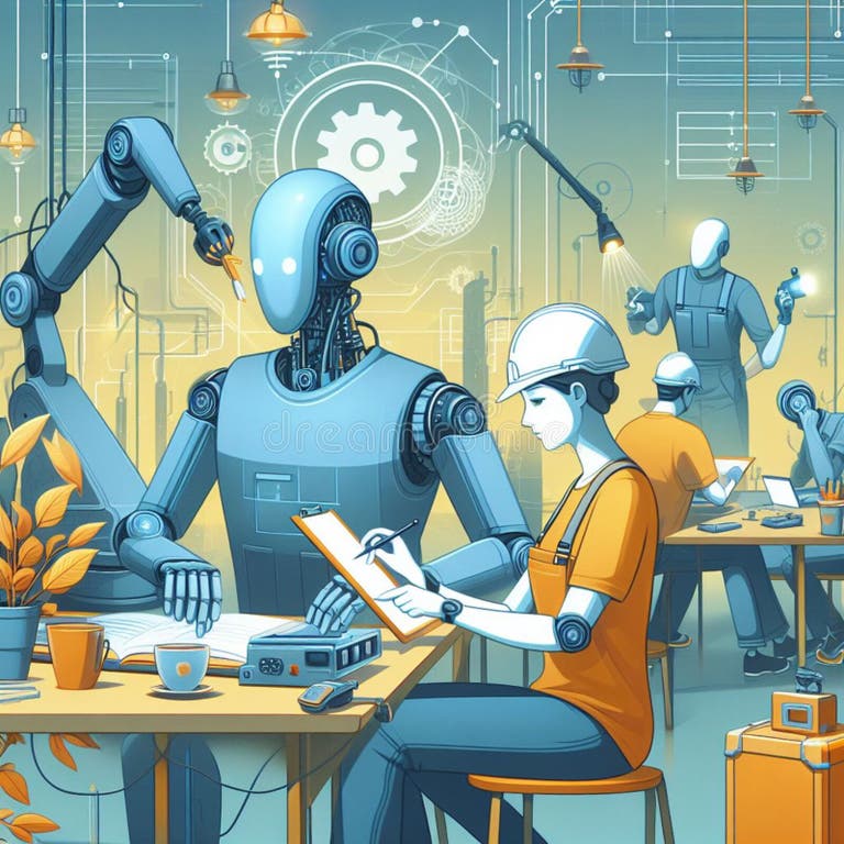 Collaborative Automation Stock Illustrations – 719 Collaborative ...