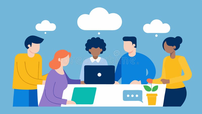 Collaborative Brainstorming a Diverse Team of Professionals Gathered ...