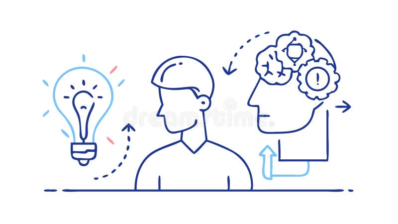 Collaborative Brainstorming Idea Generation Vector Icon, Innovation and Teamwork, Vector Design ...