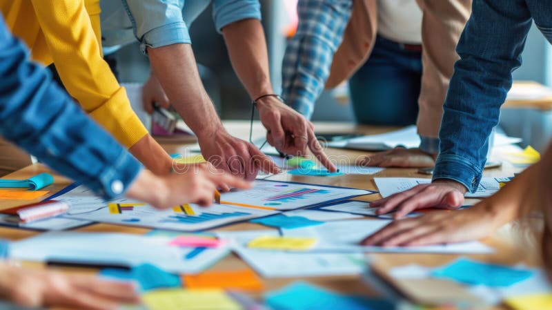 The Collaborative Brainstorming Session.AI Generated Image Stock Image ...