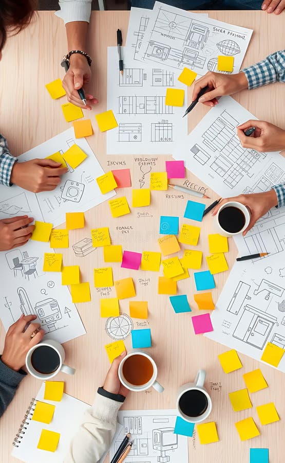 Team Brainstorming Session Collaborative Ideas Creative Strategies ...