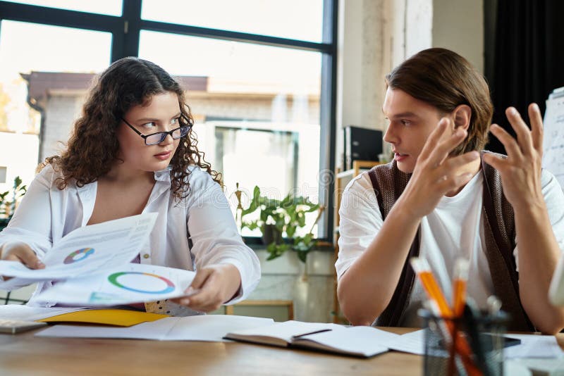 Collaborative Brainstorming Session between Friends in Stock Photo ...