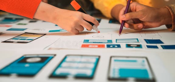 Collaborative Brainstorming Session for Mobile App Design Featuring ...