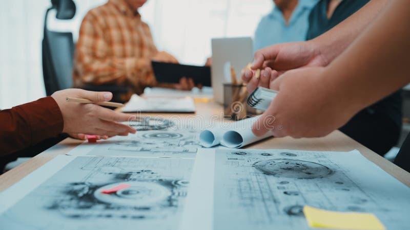 Collaborative Brainstorming Session in a Modern Office Setting ...