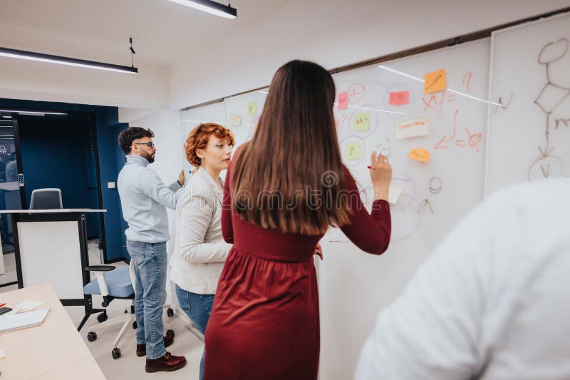 Collaborative Brainstorming Session with Multiethnic Business Team ...