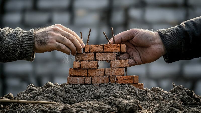 Collaborative Bricklaying Effort Construction Site Visual Content ...