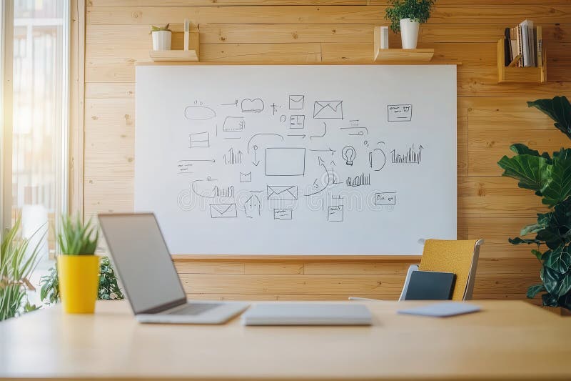 Collaborative Business Ideas Brainstorming Session in a Creative Office ...