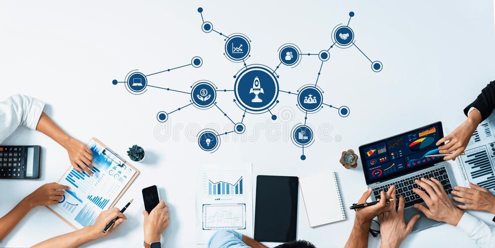 Collaborative Business Meeting with Data Analysis, Strategy Planning ...