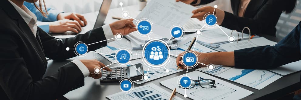 Collaborative Business Meeting with Digital Media Integration and ...