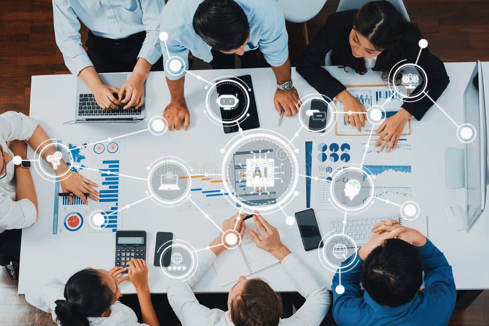 Collaborative Business Meeting with Technology Integration and Data ...