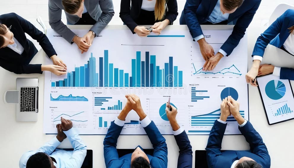 Collaborative Business Planning with People Stock Illustration ...