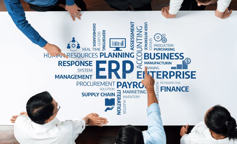Collaborative Business Strategy Session with ERP Insights, Planning, and Management Concepts for ...