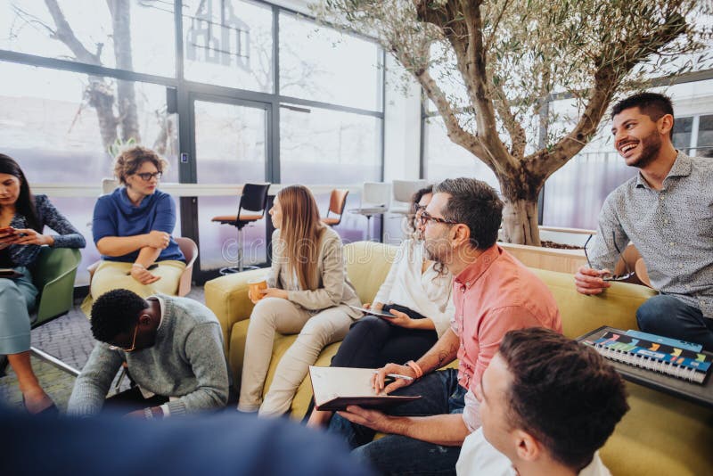 Collaborative Business Team Brainstorming for Innovative Solutions in ...