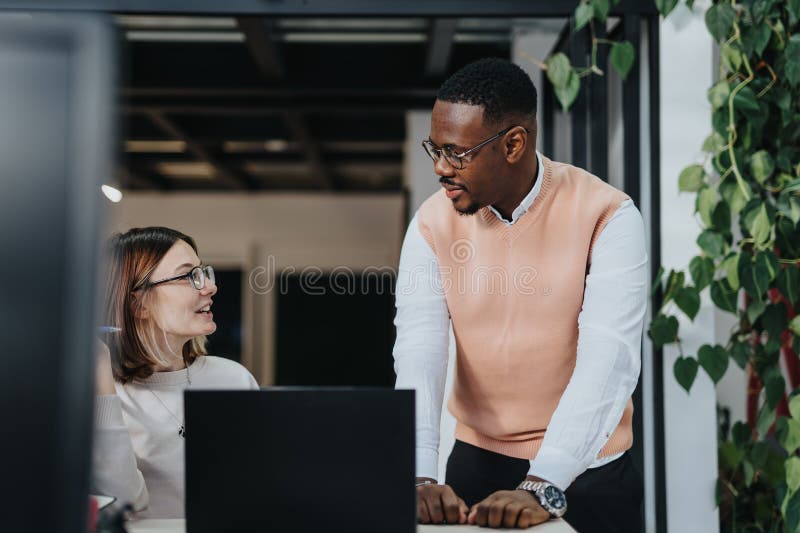 Collaborative Business Workshop. Multigenerational Team Analyzing ...