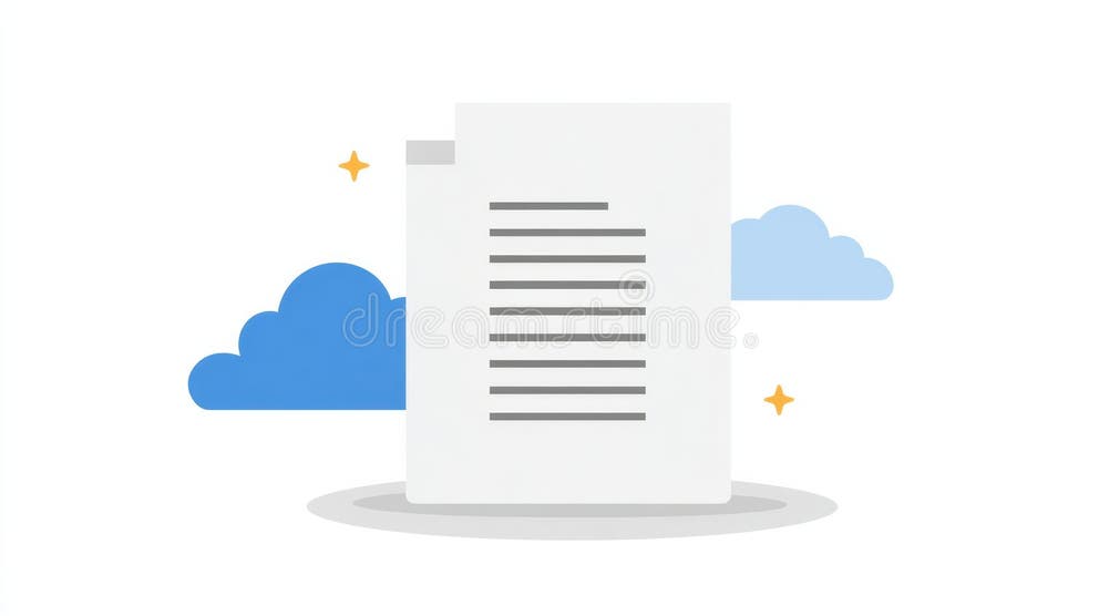 Collaborative Cloud Document with Real-Time Editing Glowing on Screen, Showcasing Teamwork in ...