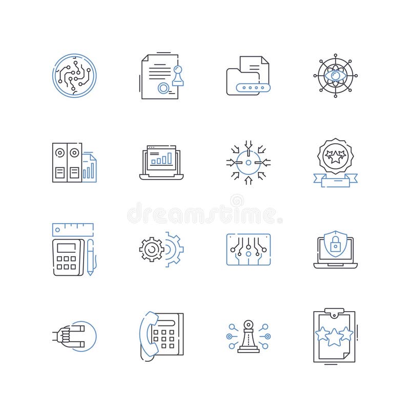 Collaborative Commerce Line Icons Collection. Synergy, Teamwork ... Collaborative Commerce Line Icons Collection. Synergy, Teamwork ...