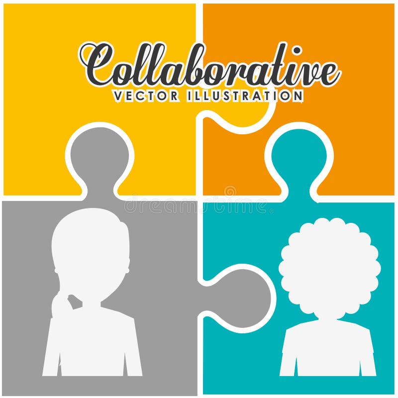 Collaborative Concept Design Stock Illustration - Illustration of ...