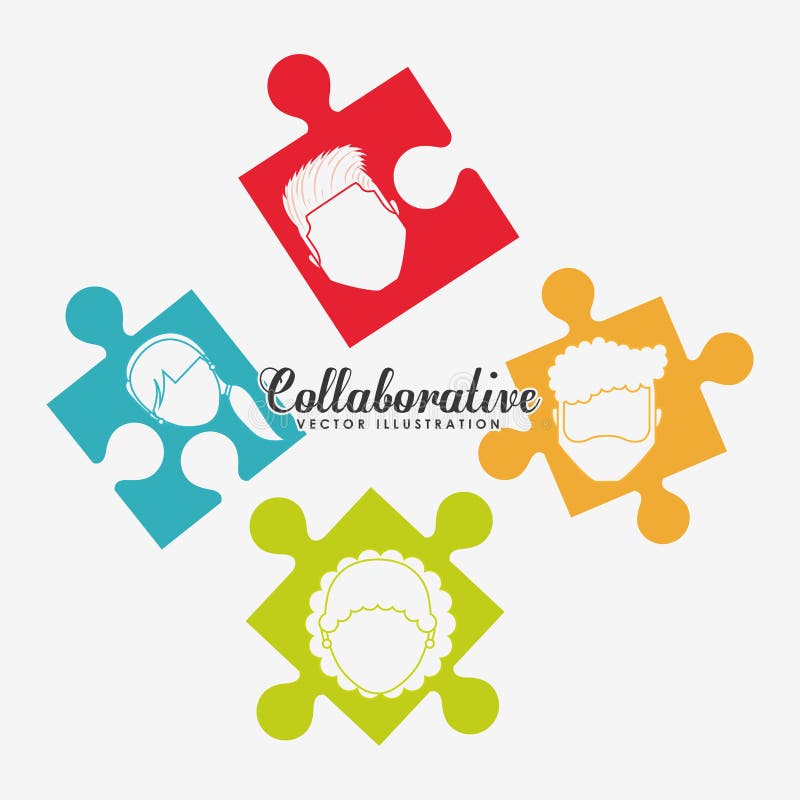 Collaborative Concept Design Stock Illustration - Illustration of ...